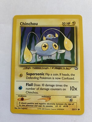 chinchou pokemon card Common | eBay