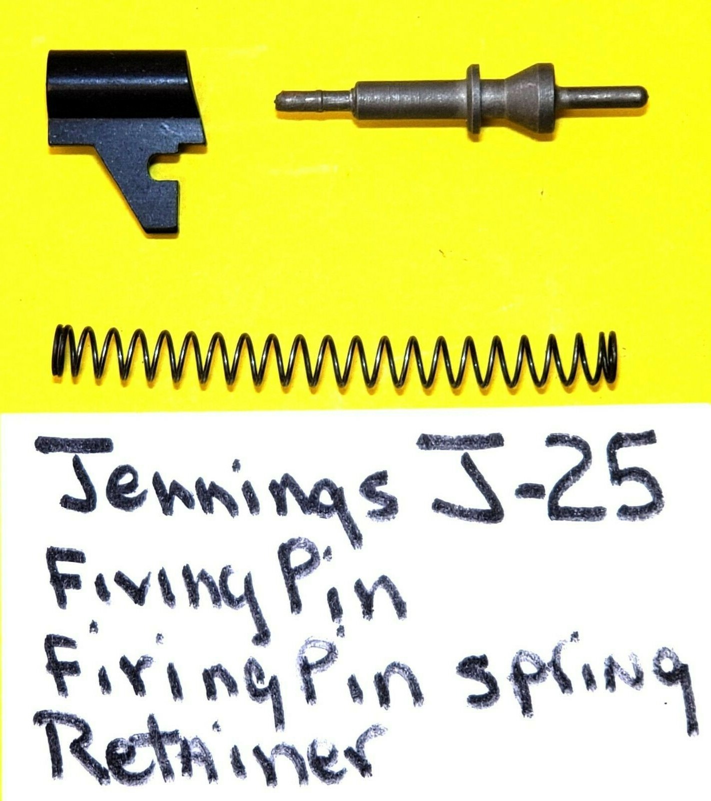 Jennings J-25 Black Takedown Button, Firing Pin, Firing Pin Spring NOS ...