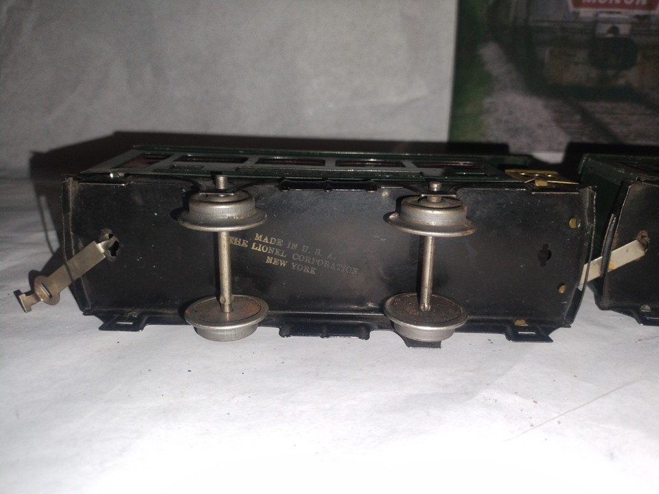 Lionel 152 Engine 629 Pullman 630 Observation Car Vintage Runs Great O ...