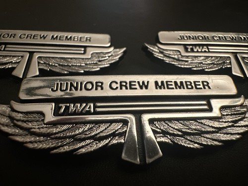 Vintage TWA Junior Crew Member Pins (Set Of 3) | eBay