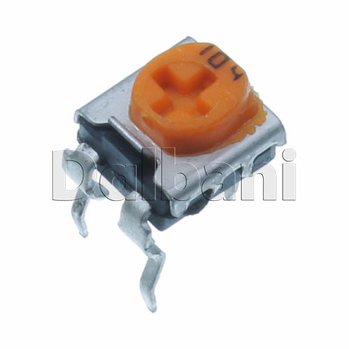 10pcs 100K Variable Resistor Trimpot POT Adjustable 1 Turn Horizontal ...