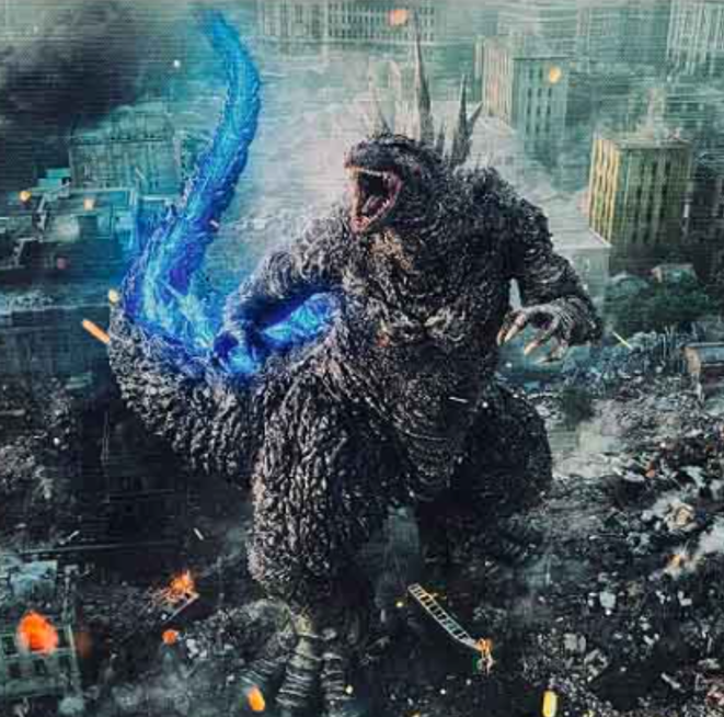 Godzilla Art Panel Overlooking TOHO Godzilla Store Japan Limited ...