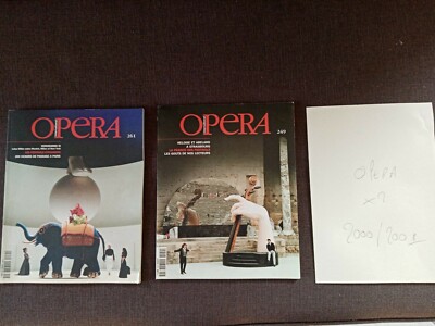 Lot 2 opéra international magazine 2000/2001 -revue art lyrique-249/261 ...