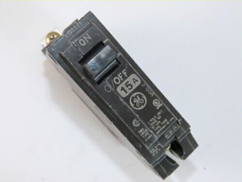 GE THQB1115 CIRCUIT BREAKER 15 AMP 120/240 VAC 1 POLE BOLT ON New Style ...