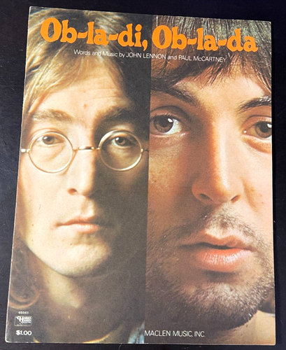 The Beatles. -OB-LA-DI, OB-LA-DA -DELUXE Sheet Music - 1964 - MACLEN ...