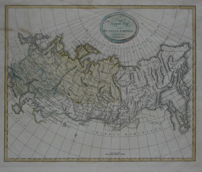 Original 1801 Map RUSSIAN EMPIRE Tsar Alexander I Kamchatka Petersburg ...