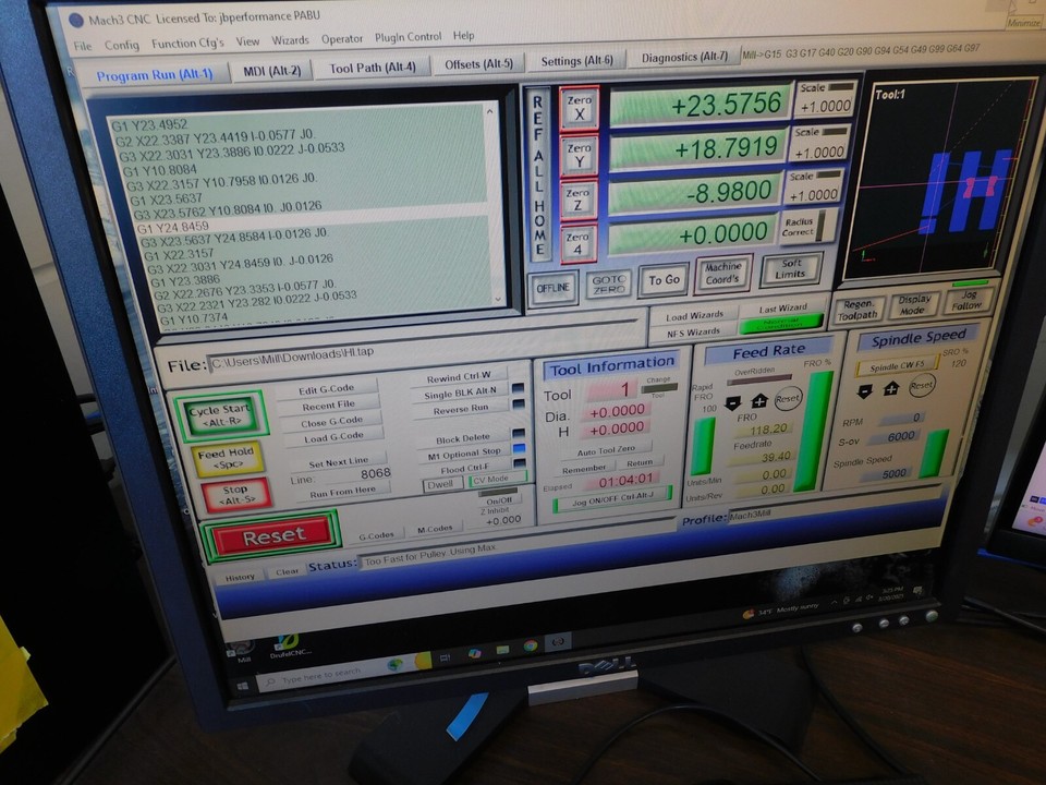 Sain Smart CNC Machine Mini Mill Genmitsu 3018-PROVer V2 MACH3 desktop ...