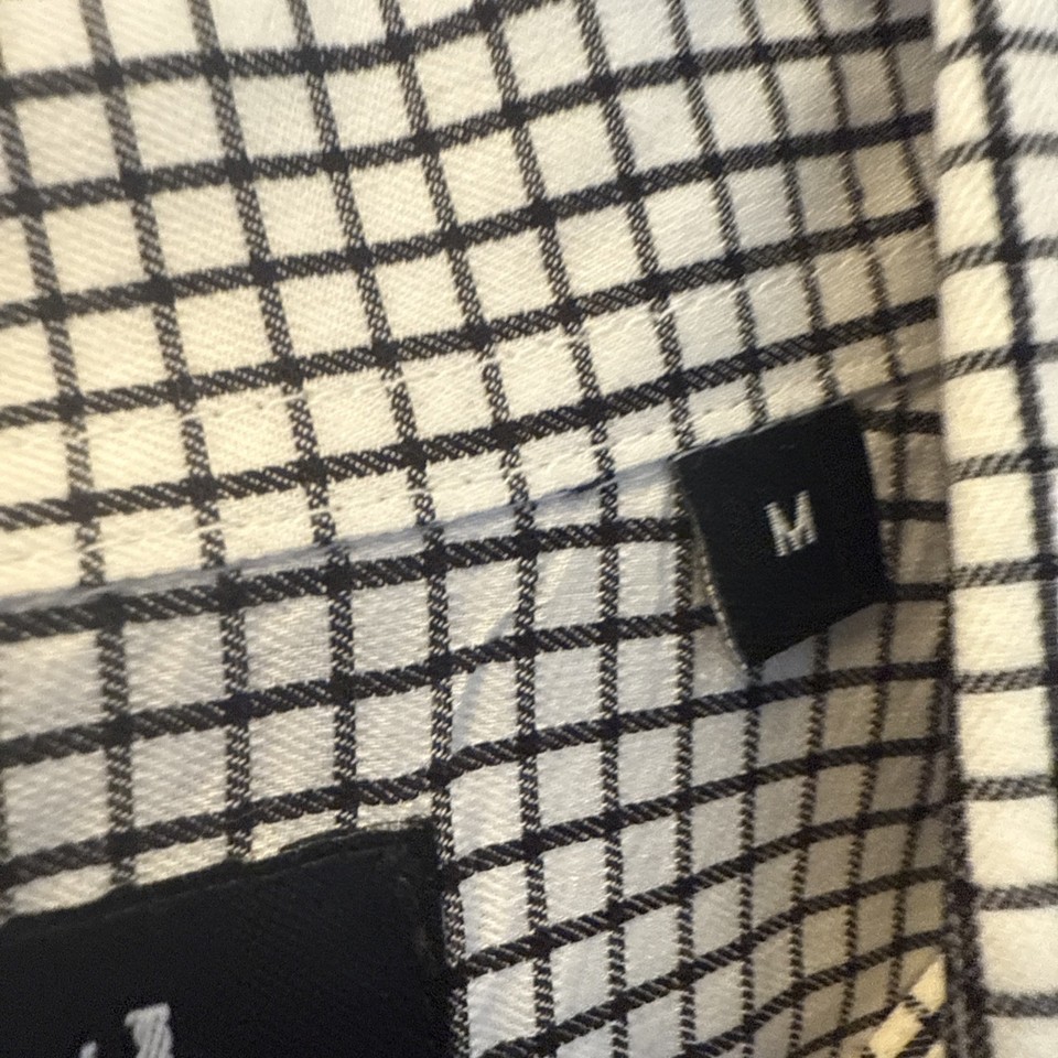 iMPRESS THE BOSS! Ashworth Men’s Dress Shirt: Black and White Checkered ...