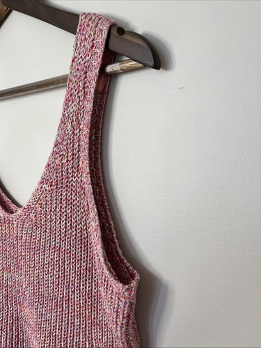 Revolve John + Jenn Peta Crochet Tank Top Medium Rainbow Prism Granny ...