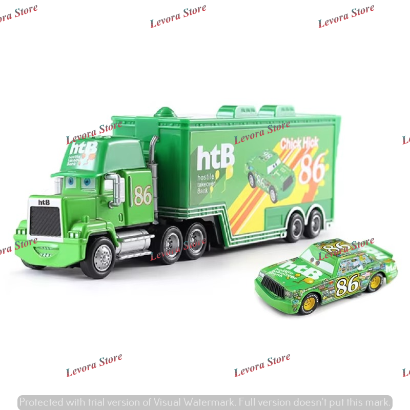 Disney Pixar Cars 86 Chick Hicks Mack Truck 1:55 Diecast Toys Car Loose ...