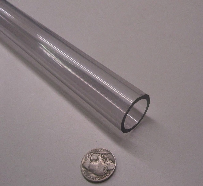 Kmac Polycarbonate Round Tube / Tubing 1.125" OD x .875" ID - 1/8" Wall ...