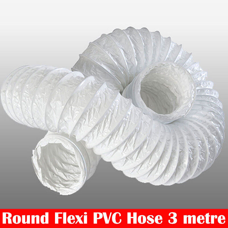 4" 100mm Universal Round Cooker Hood Extraction Vent Duct Pipe Fan ...