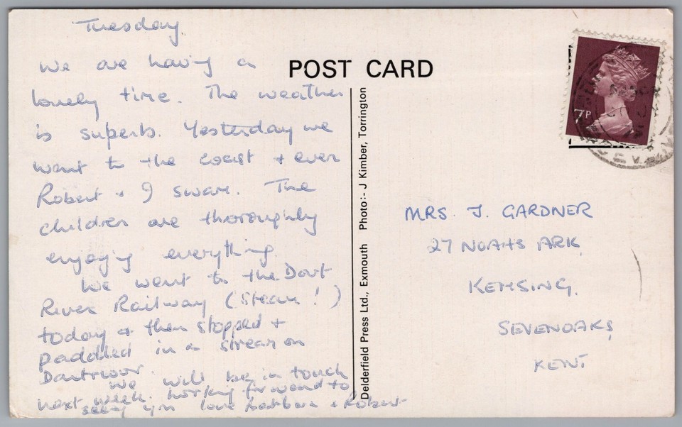 GREAT TORRINGTON Devon Clock Tower & Drinking Fountain Postcard Posted ...