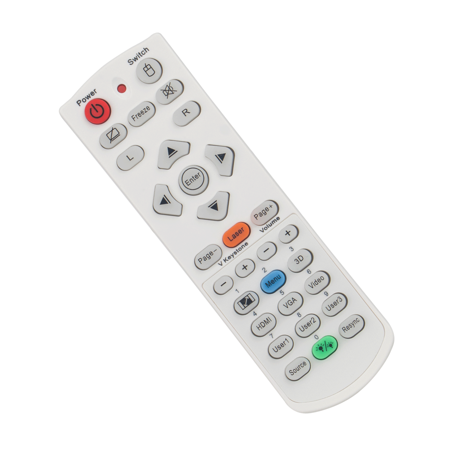 New IR1304L Replaced Remote Control for Aptus/Viewsonic Projector H512 ...