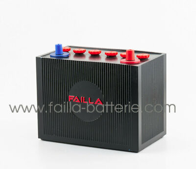 Batteria auto EPOCA OLD STYLE 12 VOLT ALTO SPUNTO per FIAT 1100/110/103 ...