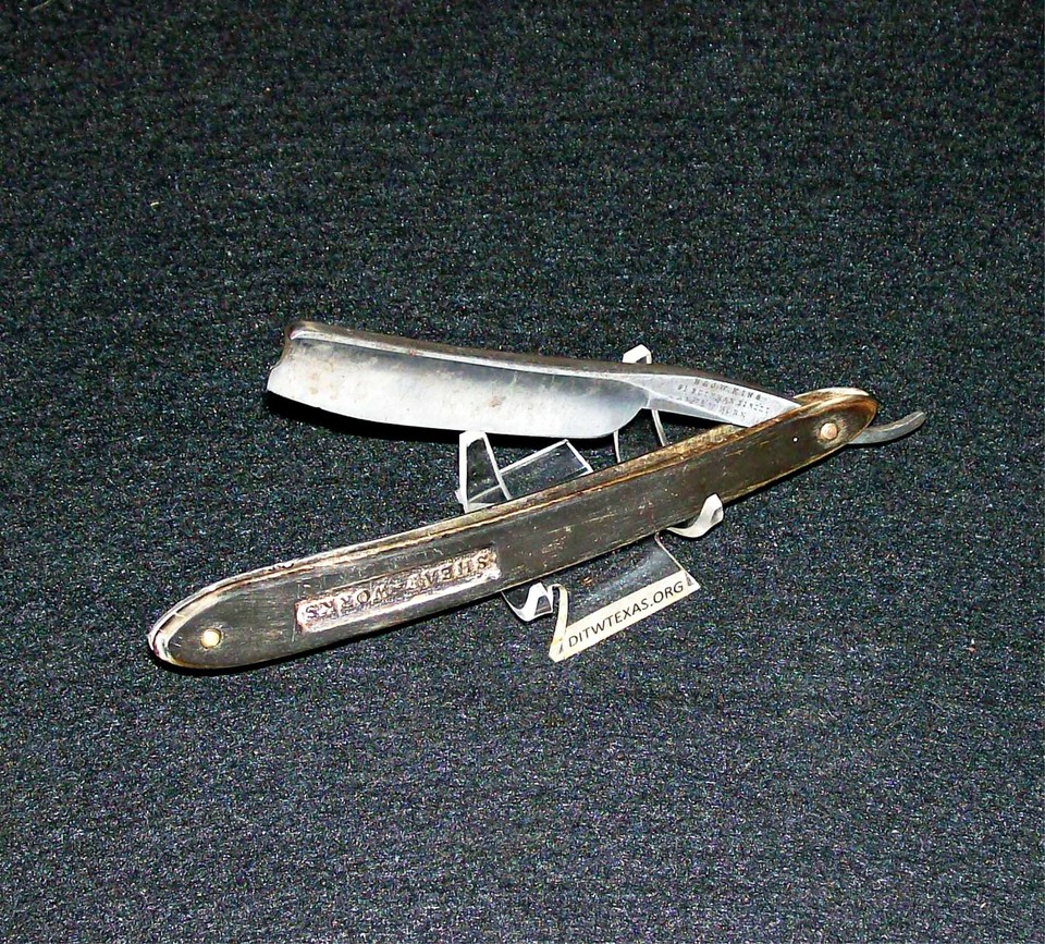 Sheaf Works Straight Razor Buffalo Horn Handles H & J.W. King, 51 ...