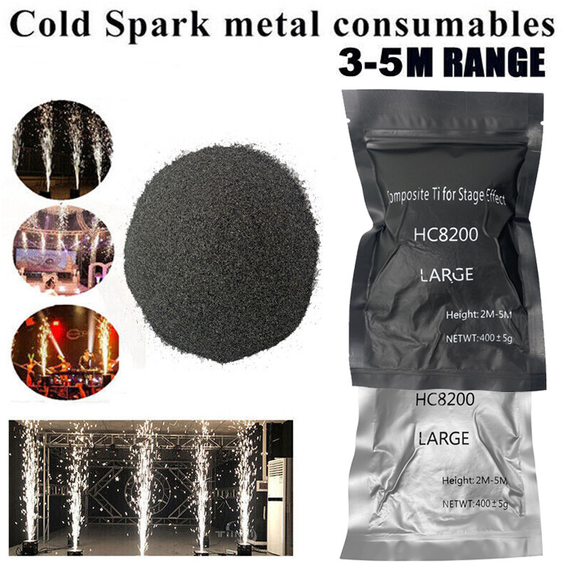 20Bags Cold Spark Machine Ti Powder 200g Bag 3-5M Range Stage Effect ...