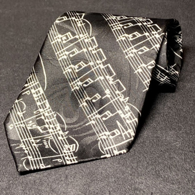 Steven Harris Handmade Tie Music Notes Necktie Musician - Shipped FREE ...
