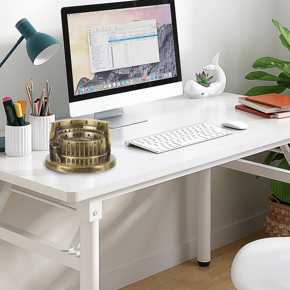 Ancient Building Model Miniature Roman Colosseum Travel Metal Rome ...