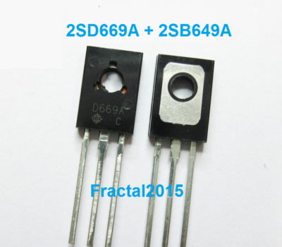 1 paires 2SD669A 2SB649A (D669A + B649A) TO-126 transistor | eBay