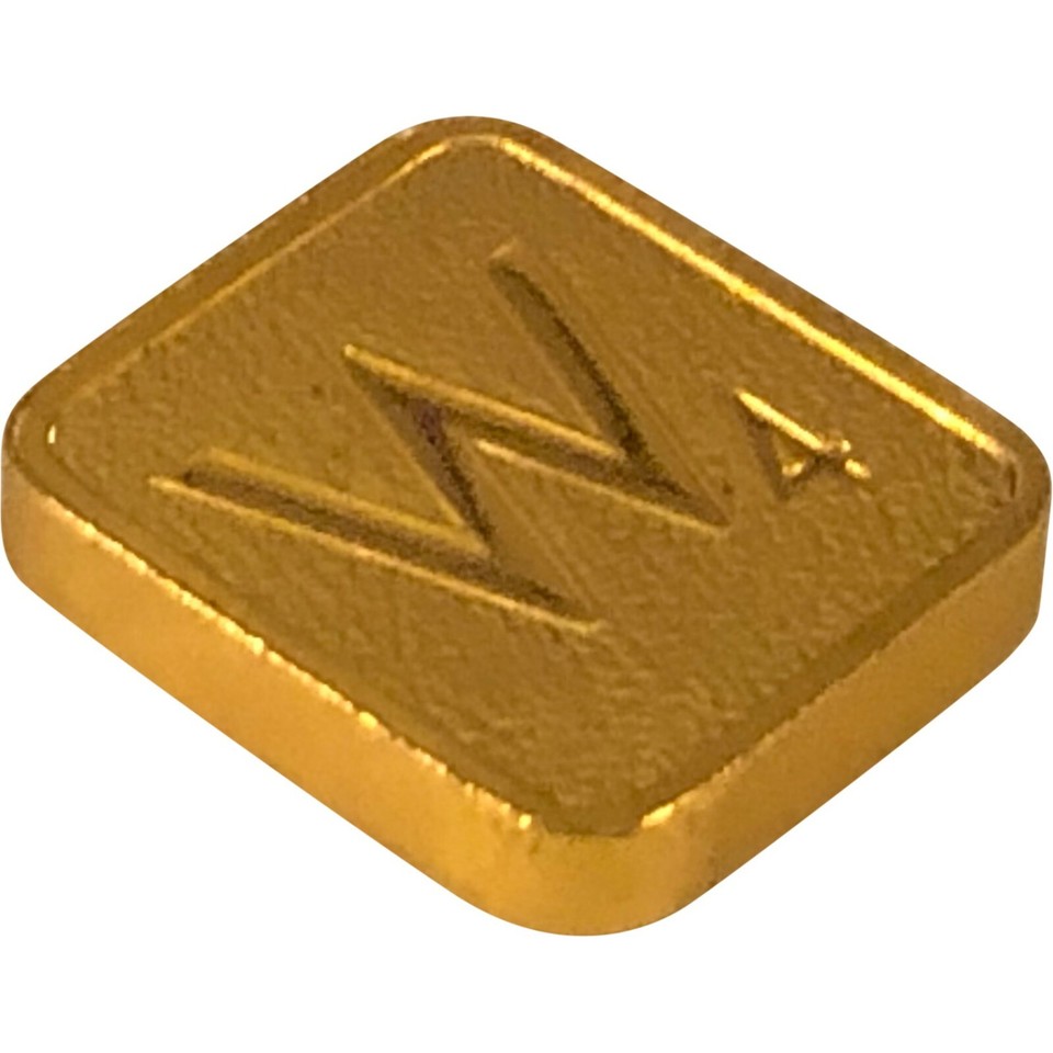 Replacement (individual) Letter Tile, Franklin Mint 24K Gold Scrabble ...