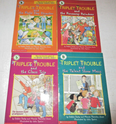 Triplet Trouble Lot Of 4 Debbie Dadey Childrens Book Lot Bundle Chapter ...