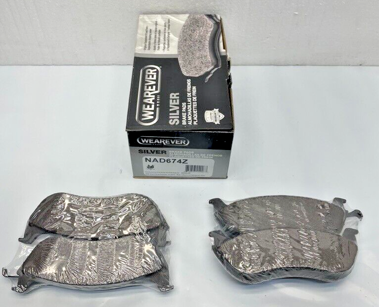 NAD674Z Wearever Silver Disc Brake Pad Set for Rear Disc xref. Bendix ...