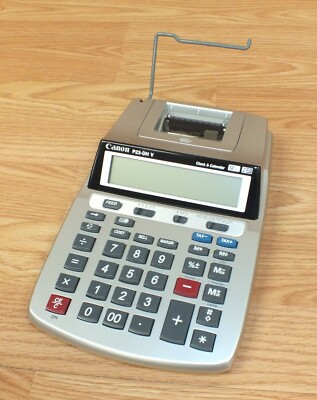 Canon (P23-DHV) Battery Powered 2 Color 12 Digit Desk Printing ...