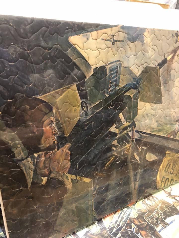 Vintage Tuco WWII US Air Force Gunner Pilot Puzzle Complete Military No ...