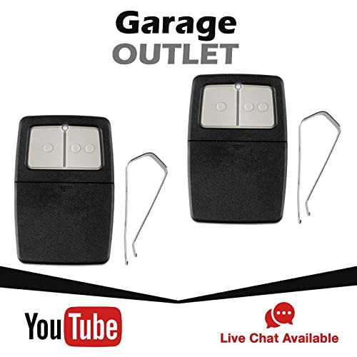 2 Universal Garage Door Opener Remotes For Clicker Liftmaster ...