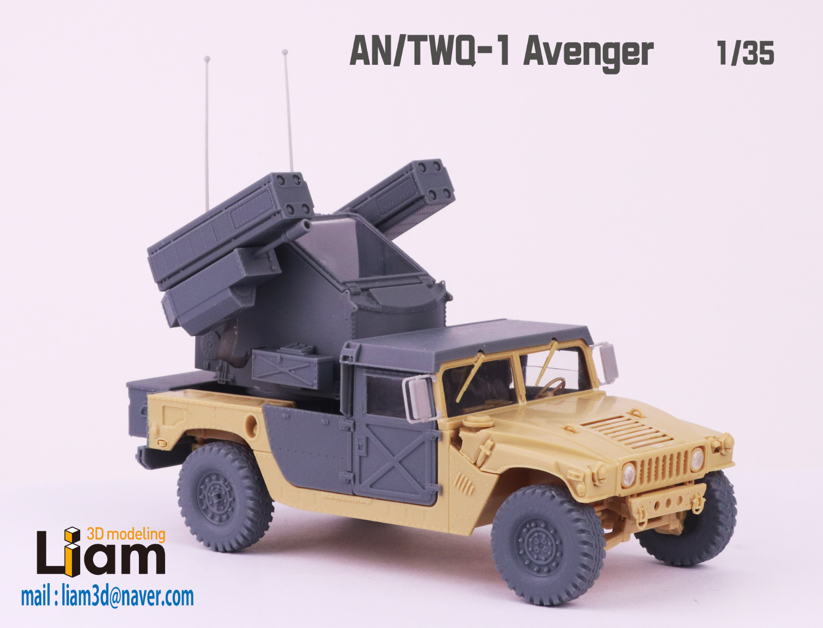 1/35 scale AN/TWQ-1 Avenger Conversion Kit model 3d printed kit | eBay