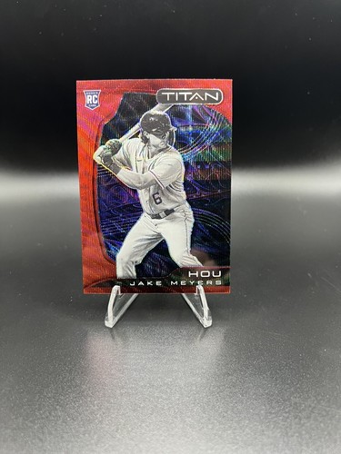 2022 Panini Chronicles - Titan Jake Meyers #9 Ruby Wave Prizm /199 (RC ...