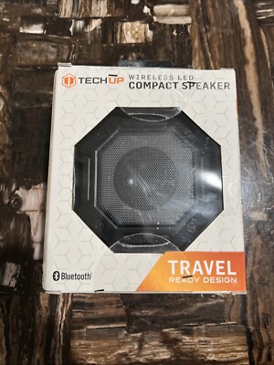 TechUp Wireless Portable Bluetooth Speaker. IPX4 water resistant. LED lights | eBay