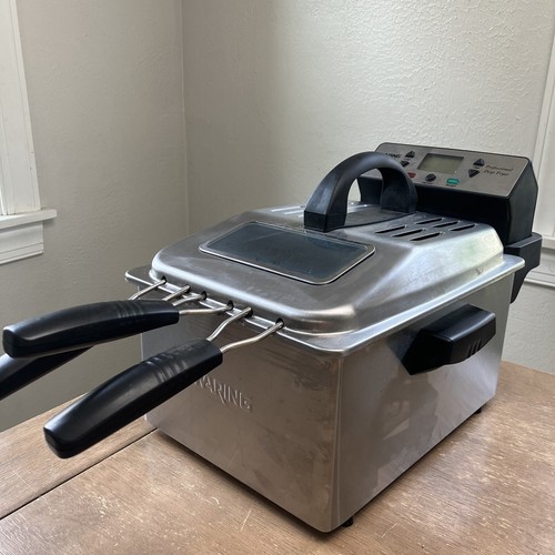 Waring DF280 Professional Deep Fryer, Brushed Stainless for sale online ...