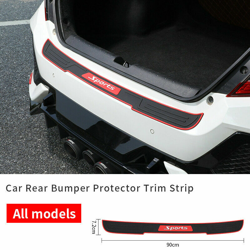 Car Rubber Rear Guard Bumper Protector Scratch Non-Slip Pad Cover ...