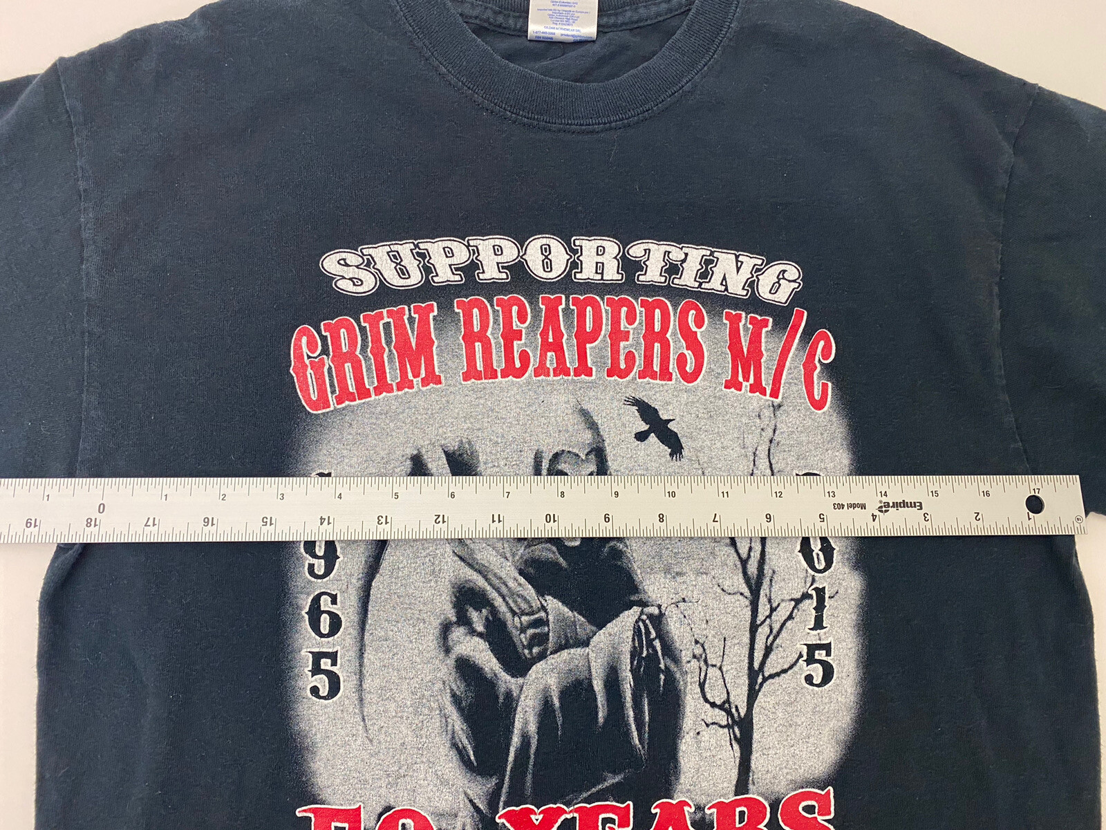 Grim Reapers 50 Years Graphic Gildan T Shirt Black/ S… - Gem