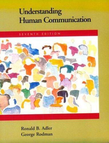 Understanding Human Communication by Adler, Ronald B. 9780155073142 | eBay UK