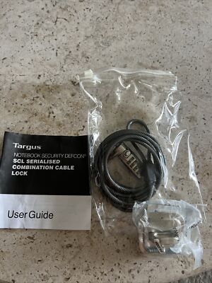 Targus Notebook Security Defcon SCL Serialised Combination Cable Lock ...