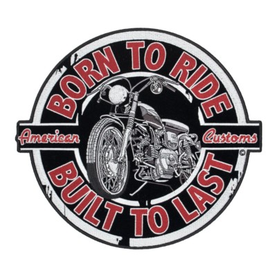 Born To Ride Vintage Motorcycle Patch, Biker Back Patches | eBay
