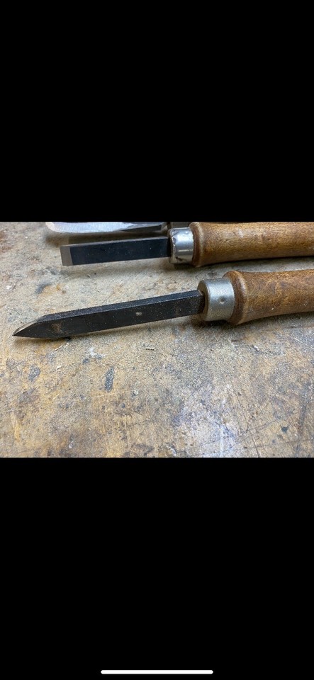 Vintage Craftsman USA High Speed Steel 10 pc wood turning chisel set | eBay