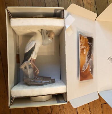 New in Box Lladro 06228 Special Gift Stork and Child | eBay