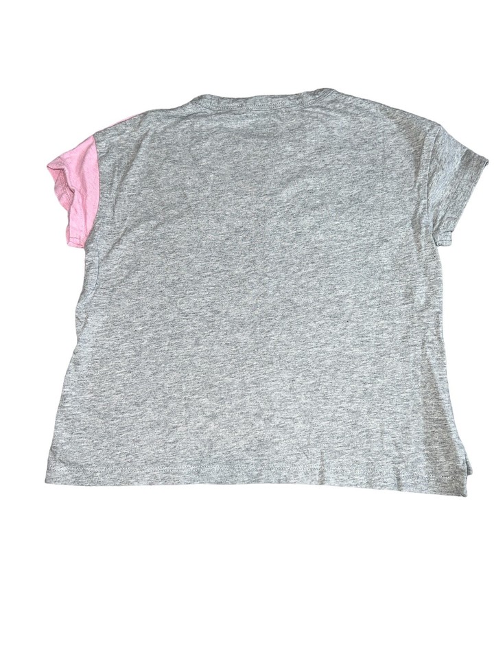 Rockets Of Awesome Girls Pink Gray Color Block Weekend Rainbow Boxy Tee ...