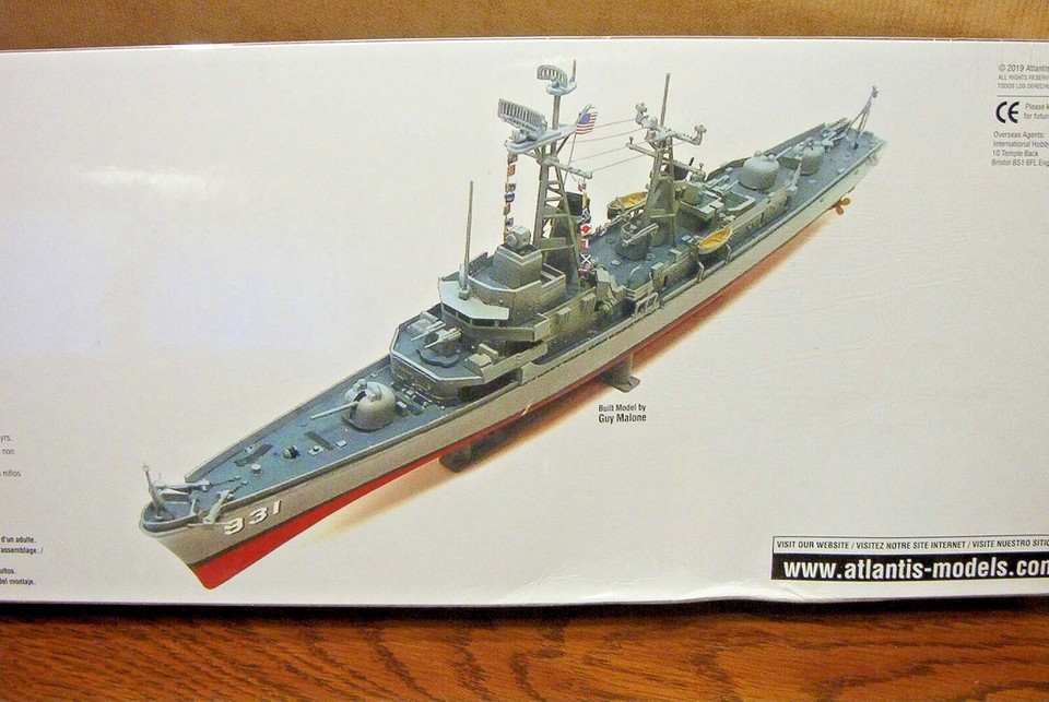 ATLANTIS MODELS USS FORREST SHERMAN DESTROYER 1/320 SCALE MODEL KIT | eBay