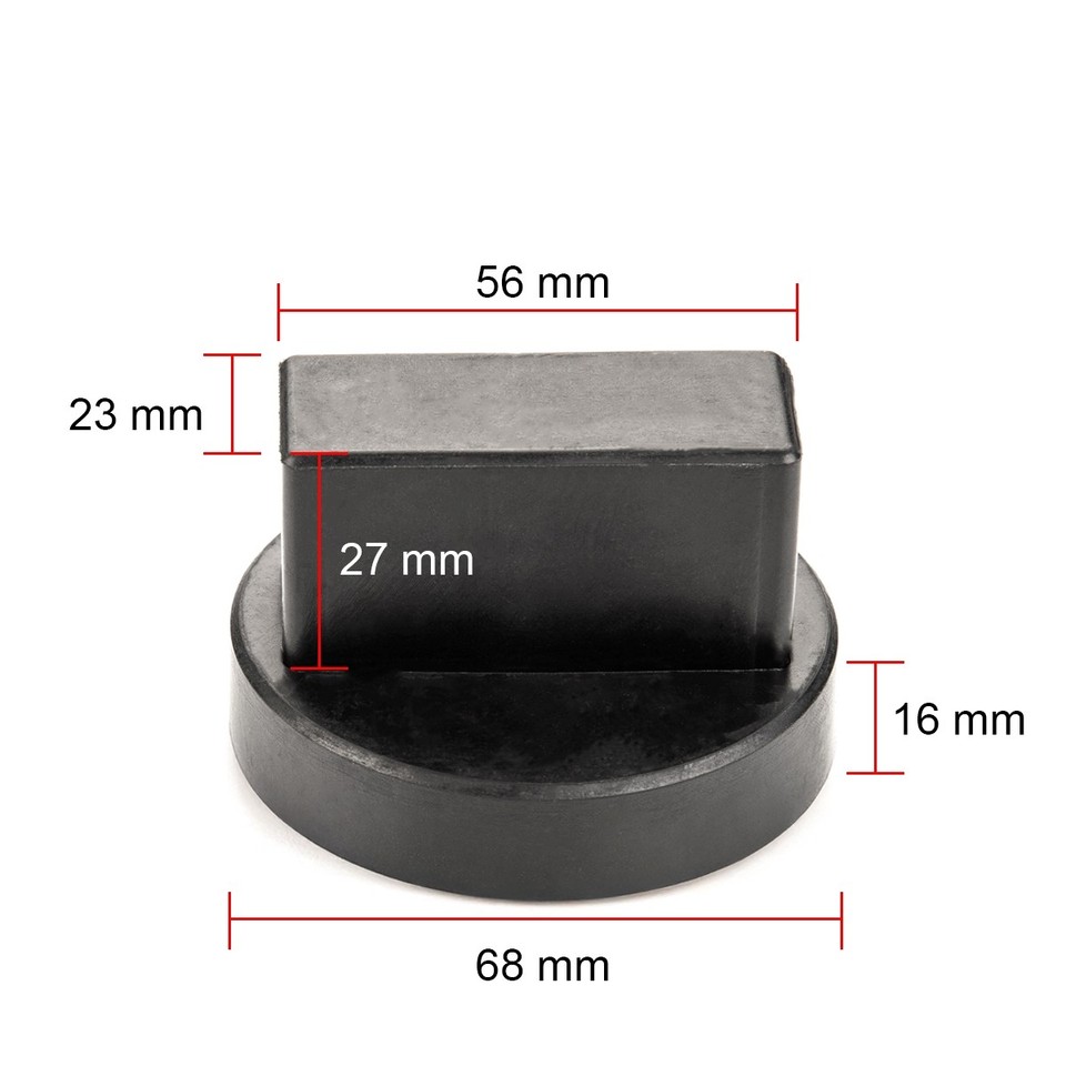 2X Jack Support Adapter Rubber Plate Rubber Block Under Block Pad For ...