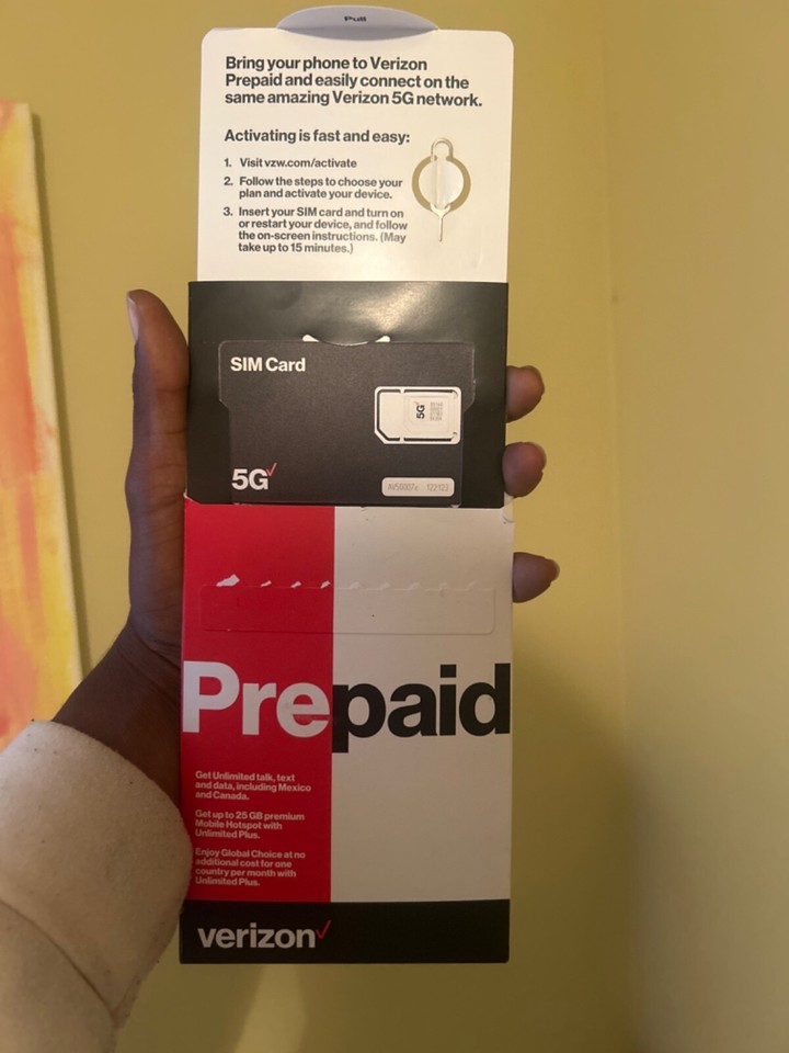 Verizon 5G SIM Card (Open) Nano sim | eBay