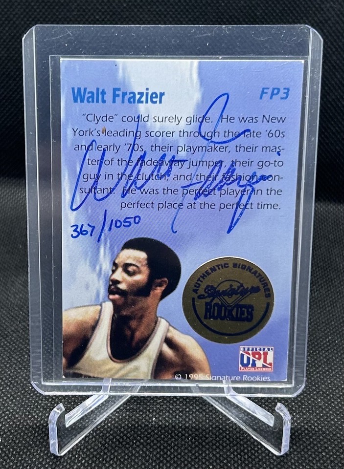 Walt Frazier 1994 Signature Rookies /1050 FLASH FROM THE PAST Autograph ...