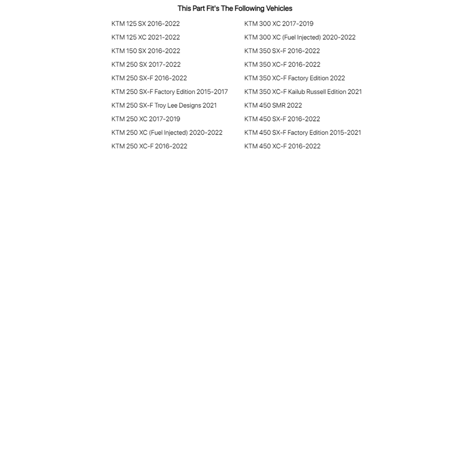 Cycra Stadium Number Plate Black For KTM 350 XC-F Factory Edition 2022 ...