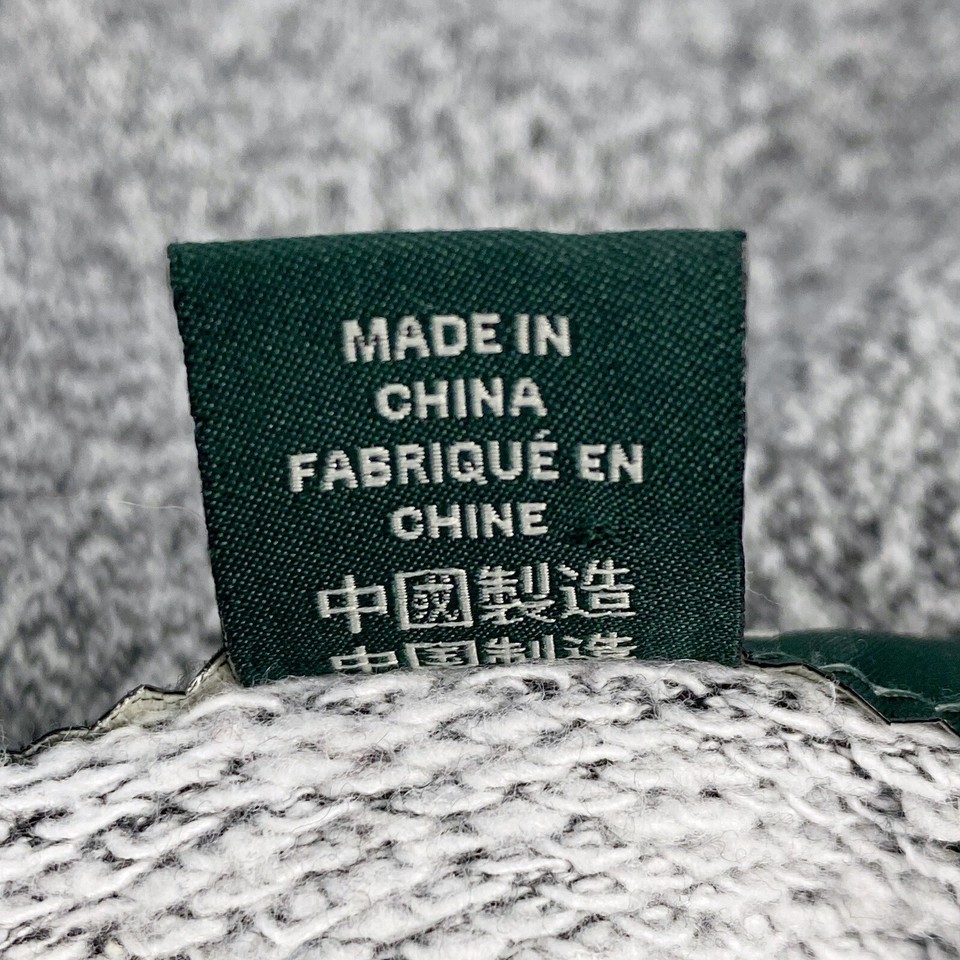 Roots Canada 1/4 Zip Polo Sweatshirt Size XS Men's Marl Grey Sweater ...