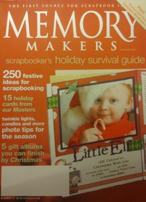 Memory Makers Scrapbook Magazine Holiday Survival Guide December 2004 ...