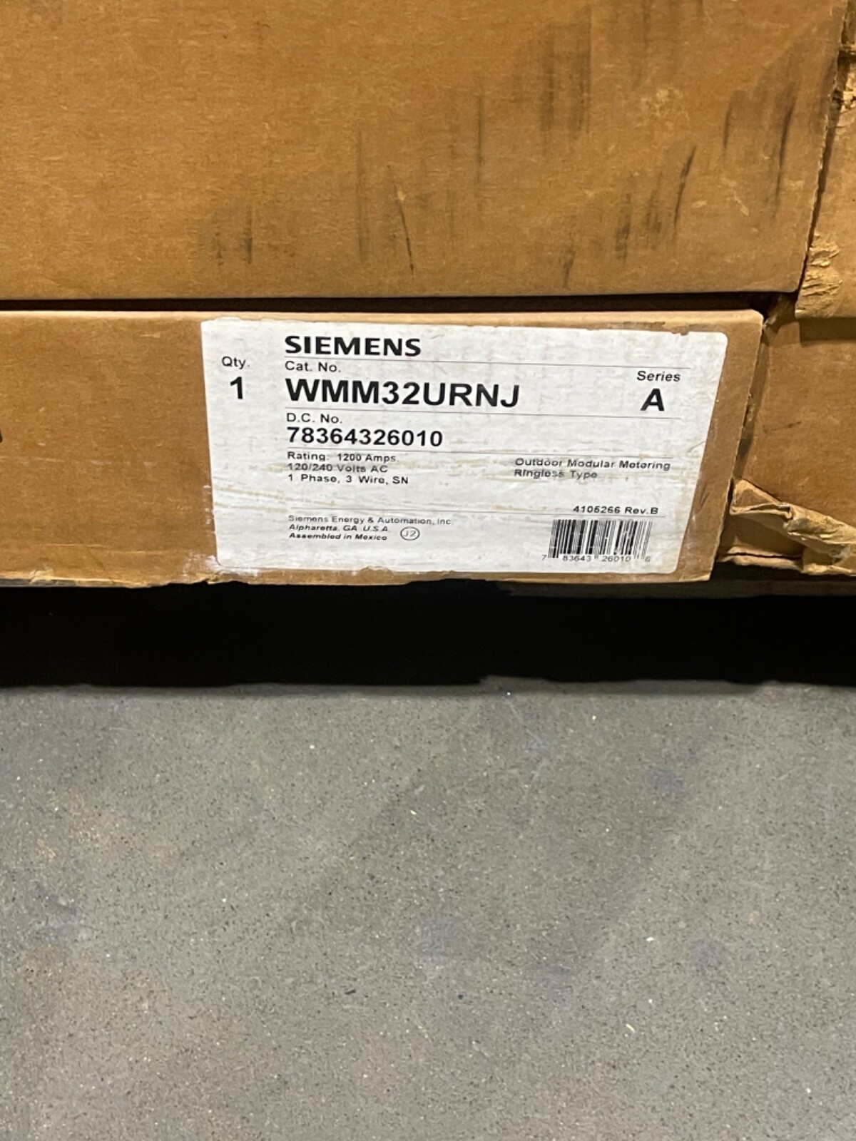 NEW SIEMENS METER STACK Wmm22URNJ 1200 200 AMP 208V/120V 240V 120V | eBay